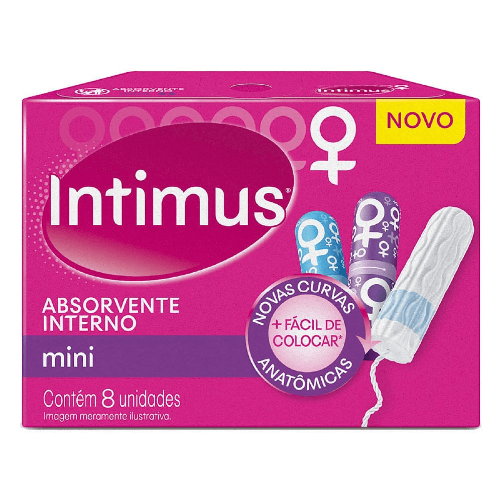 Absorvente Interno Intimus Mini Caixa 8 Unidades - Dec Minas