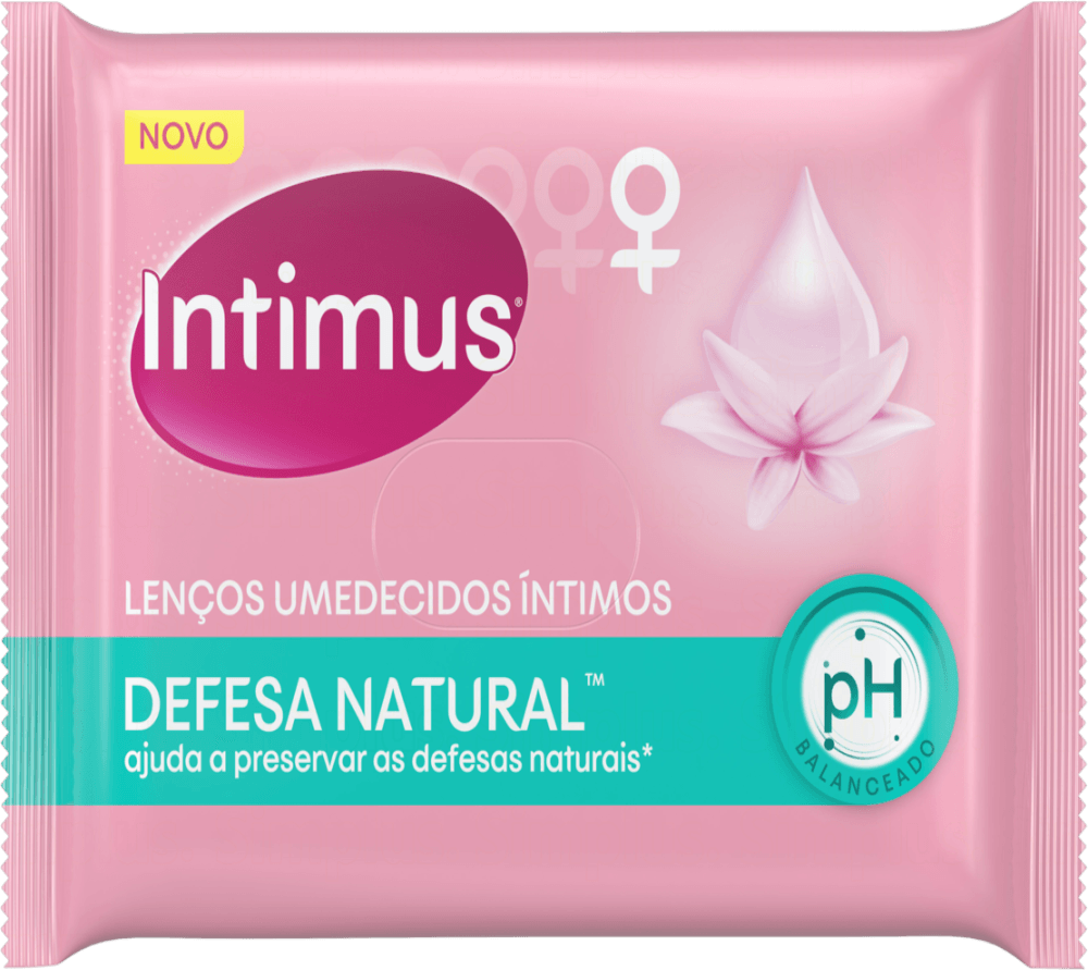 Lenço Umedecido Íntimo Intimus Defesa Natural Pacote 16 Unidades