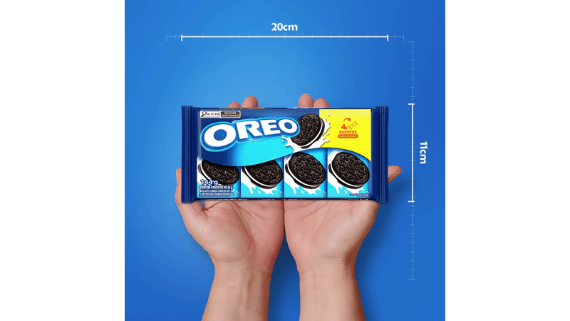Nutricao Pacote Oreo Delicioso Biscoito Oreo Chocolate, Multipack 144g