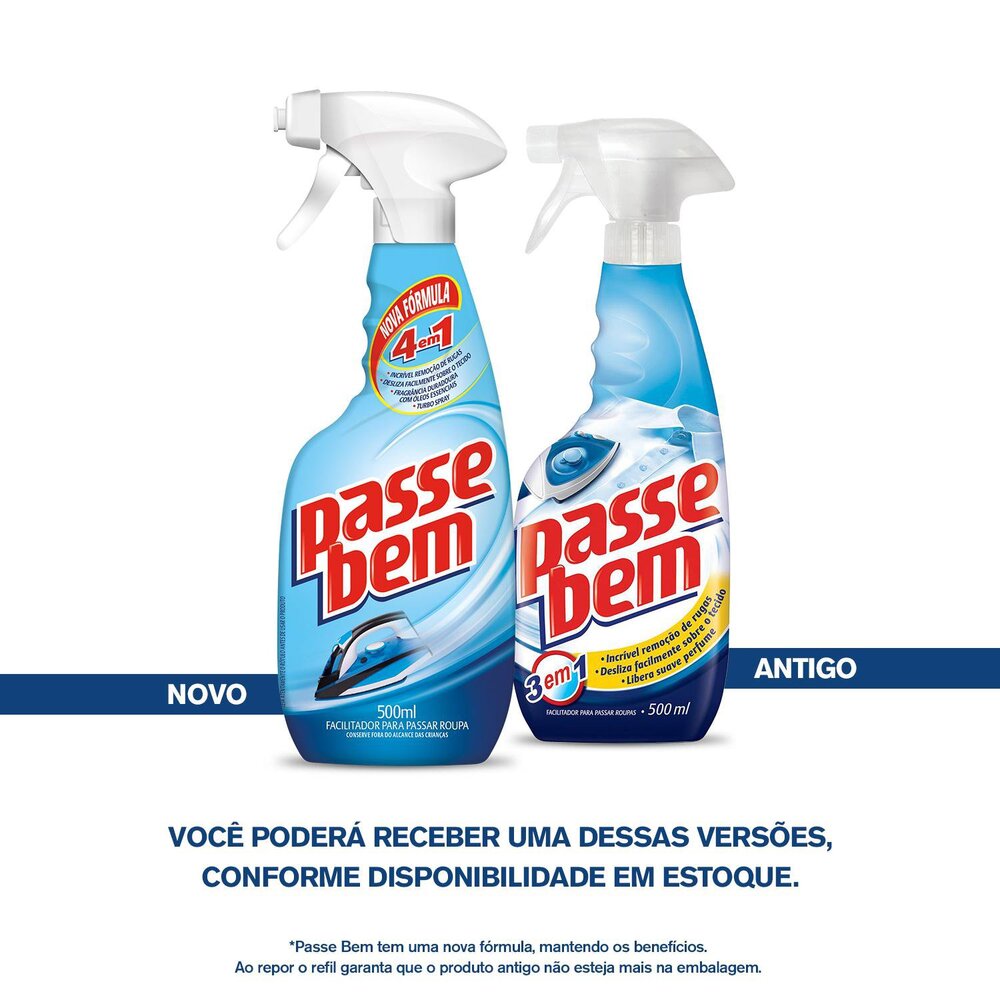 Facilitador Spray de Passar Roupas Passe Bem 4 em 1 500ml - Dec Minas