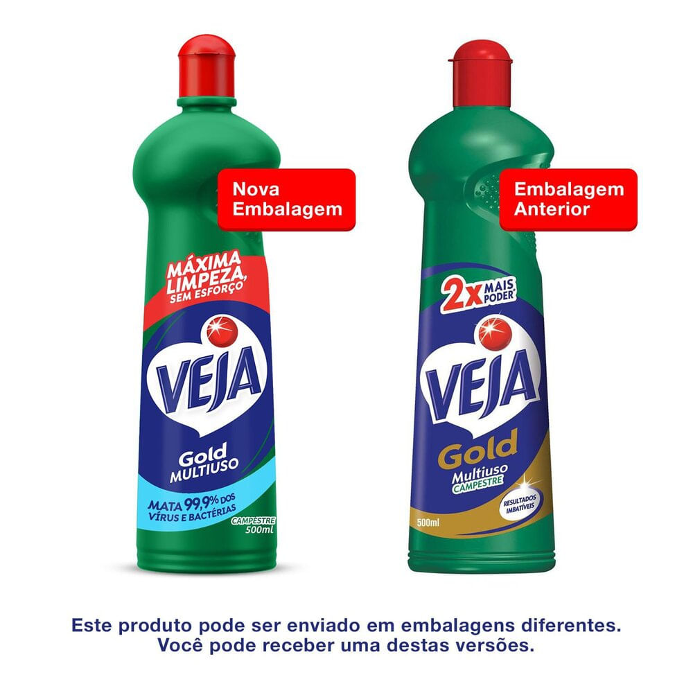 Limpador Multiuso Veja Gold Campestre 500ml - Dec Minas
