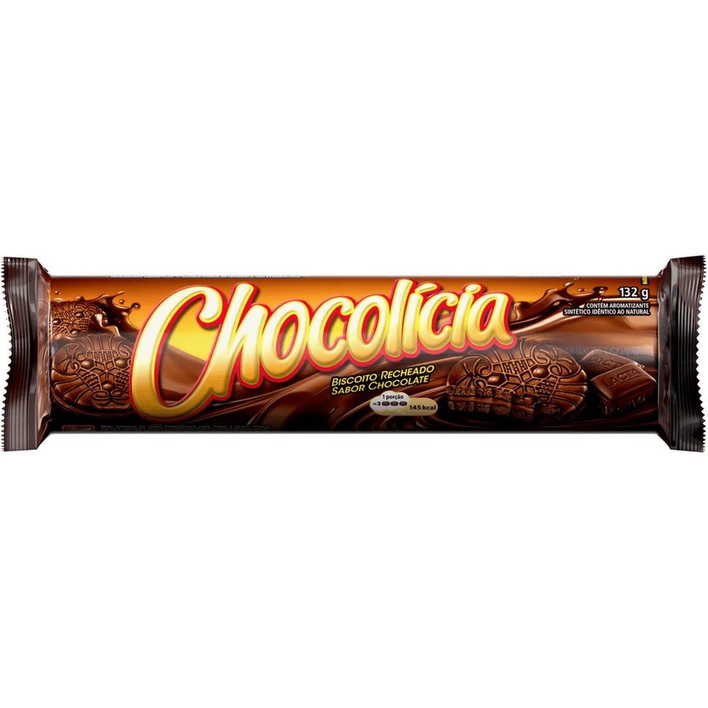Biscoito recheado Chocolícia 132g - Dec Minas