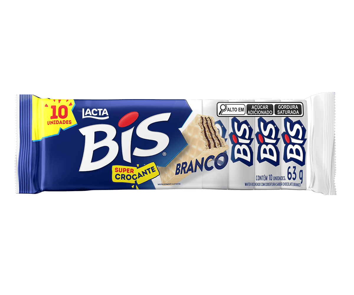 CHOCOLATE LACTA BIS 63G CHOCOLATE BRANCO - Dec Minas