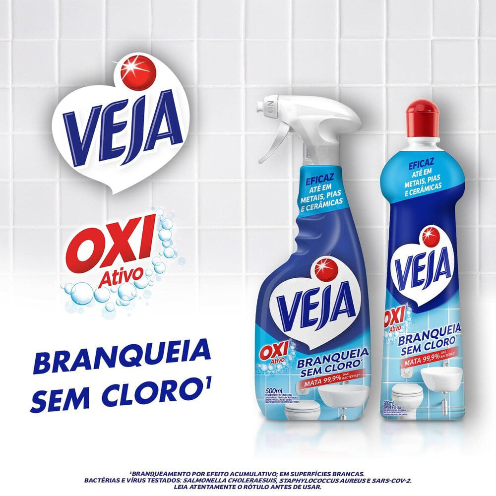 Veja Oxi Ativo Antibac Sachet 400ml - Dec Minas
